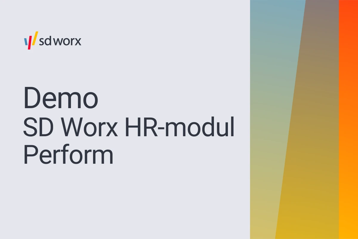 Demo SD Worx HR - Perform | SD Worx