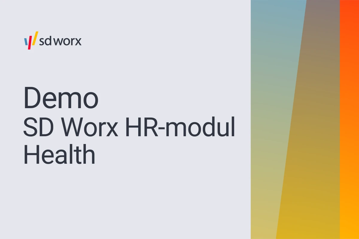 Demo SD Worx HR - Health | SD Worx